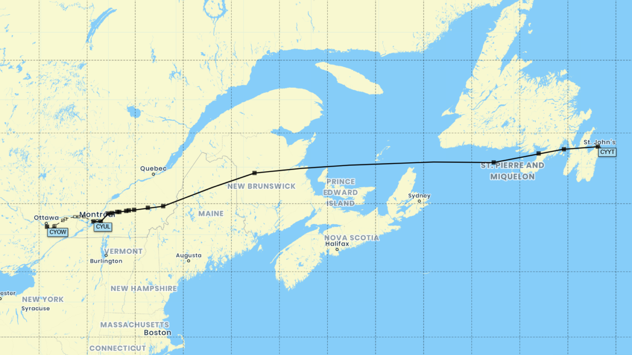 Leg #59 CYYT - CYUL - cala.tv